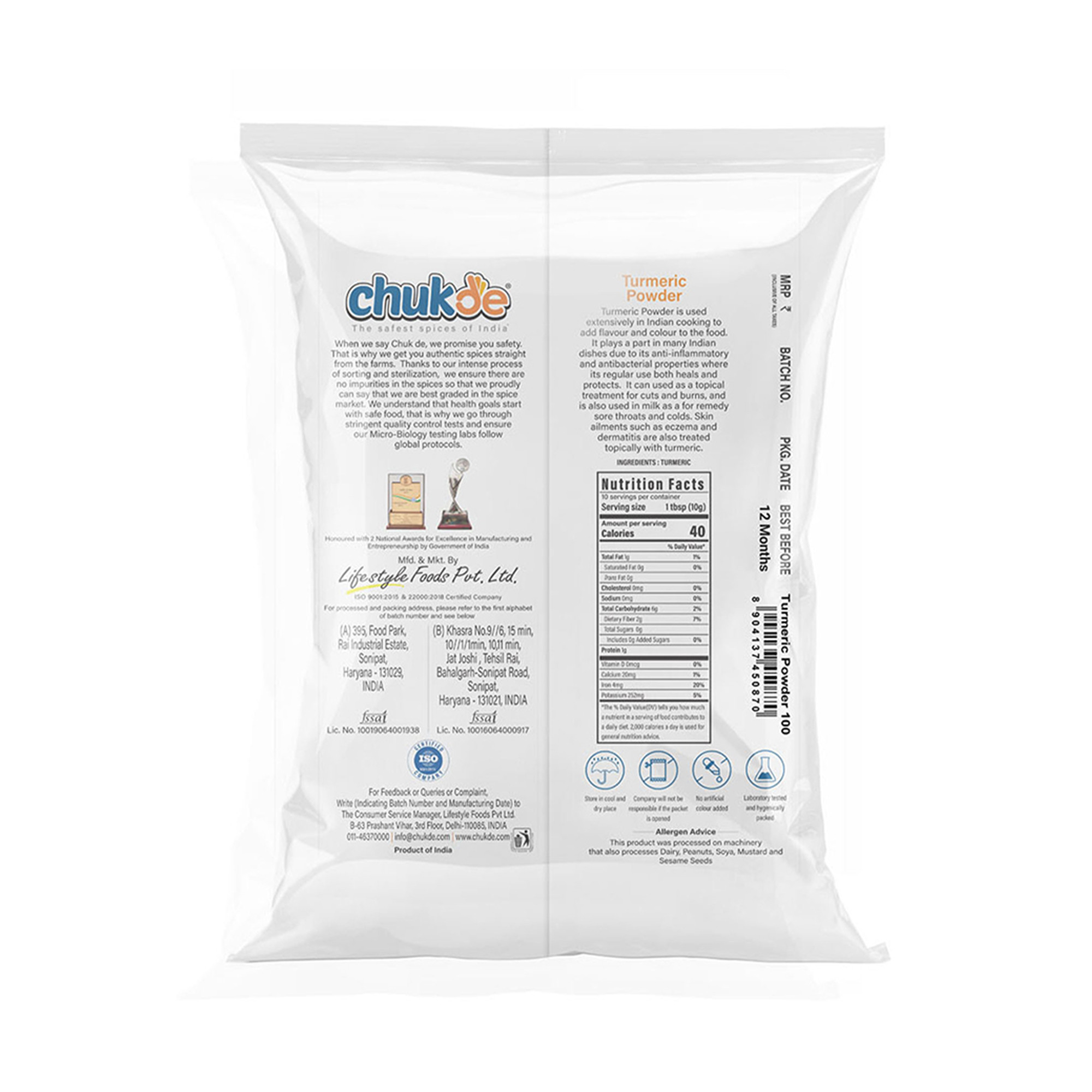 Turmeric Powder Online | High Curcumin Haldi Powder | Chukde